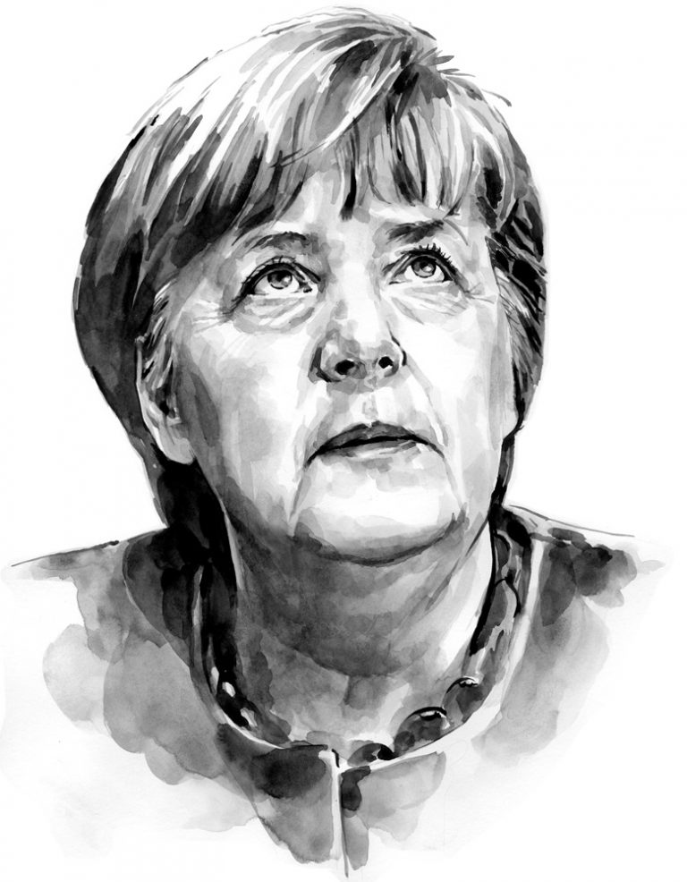 Bernd SchifferdeckerPortrait: Angela Merkel - Bernd Schifferdecker